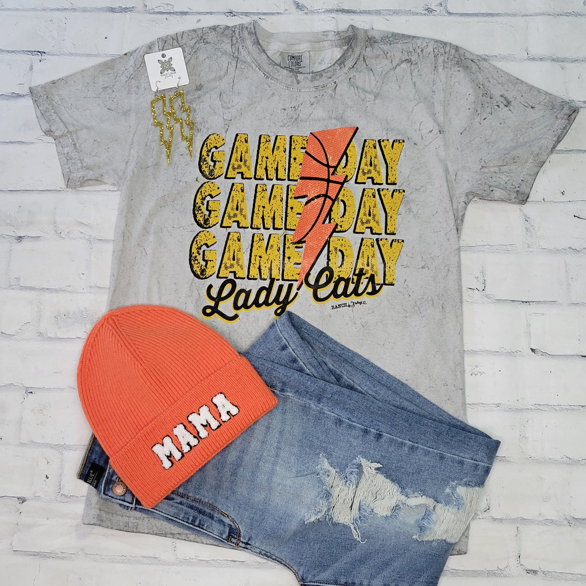 Game Day Lightning Bolt Basketball – Ranch Swag